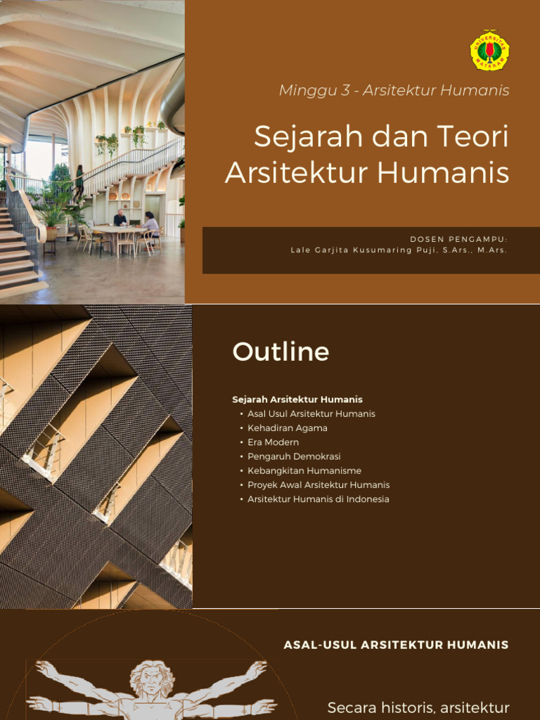 Minggu 3 - Sejarah Dan Teori Arsitektur Humanis | PDF