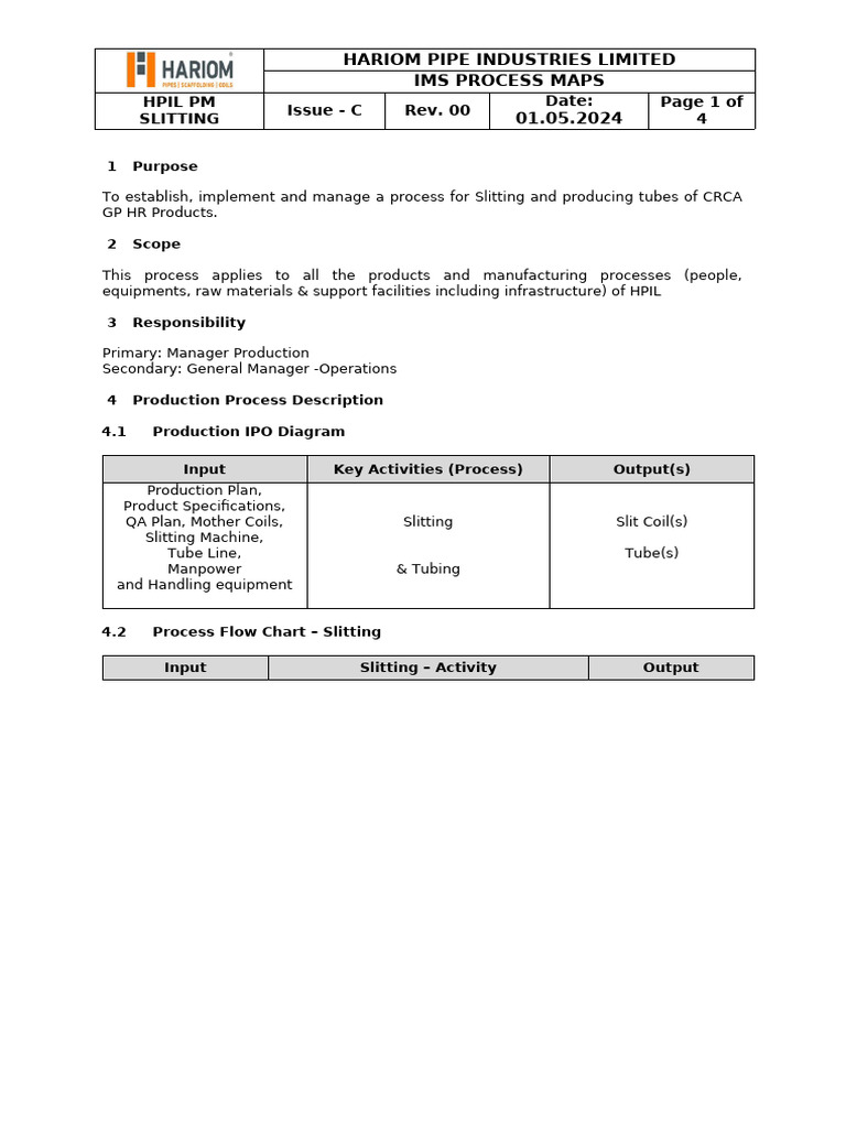 ERW Process Map | PDF