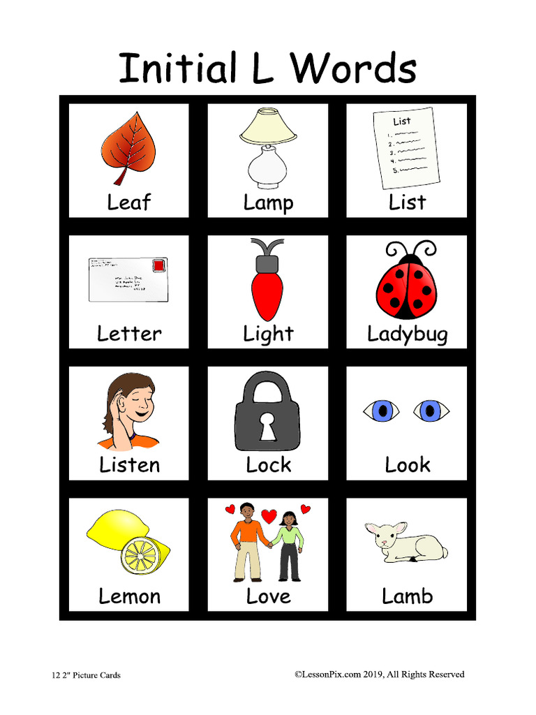 Initial L Words | PDF