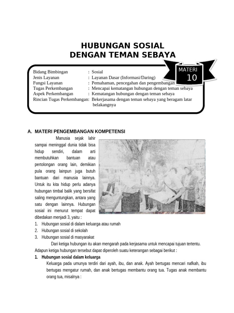 Hubungan Sosial | PDF