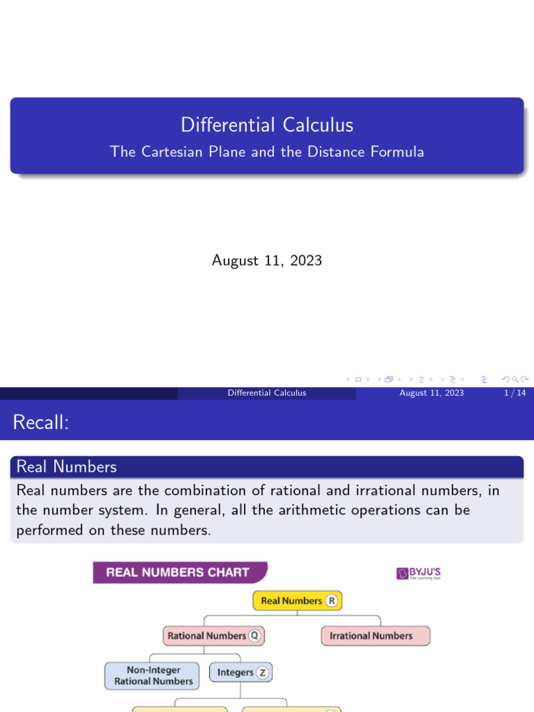 2 MATHG1_The Cartesian Plane and Distance Formula | PDF