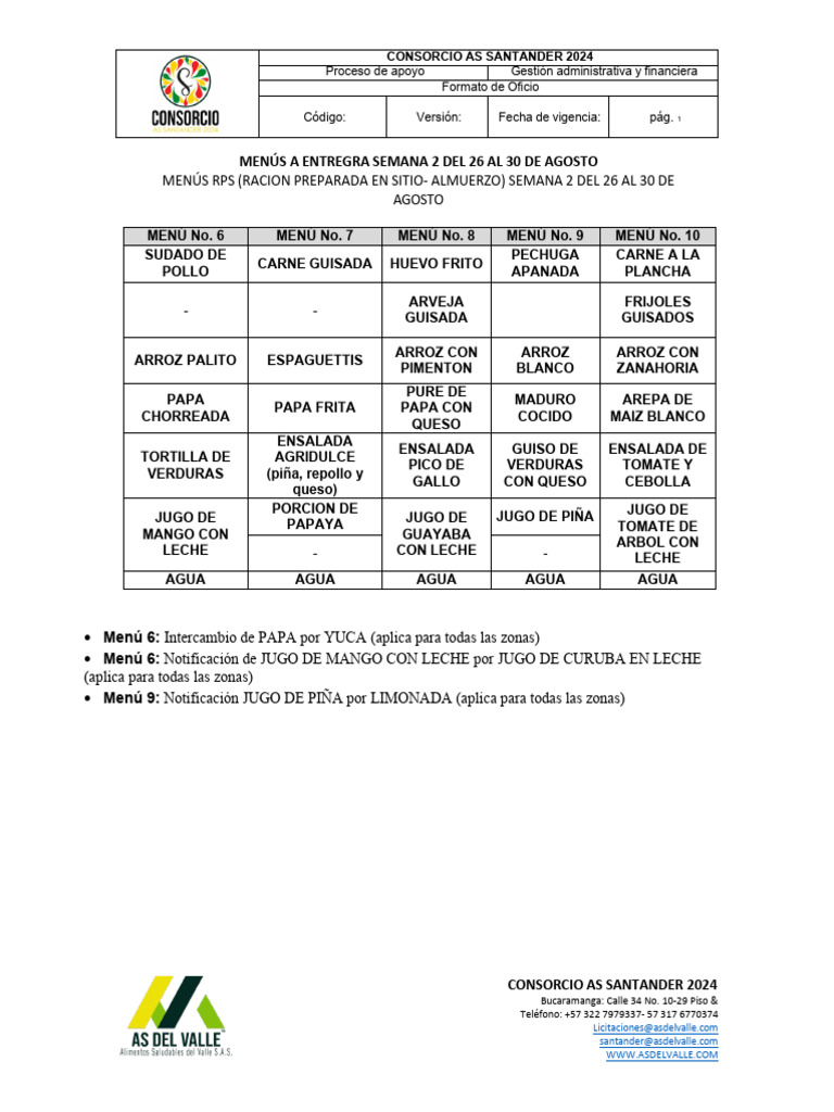 Solicitud de notificación SEMANA 2 DEL 26 AL 30 DE AGOSTO | PDF