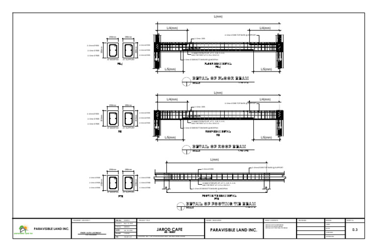 Detail of Floor Beam: Paravisible Land Inc. Jarod Cafe | PDF
