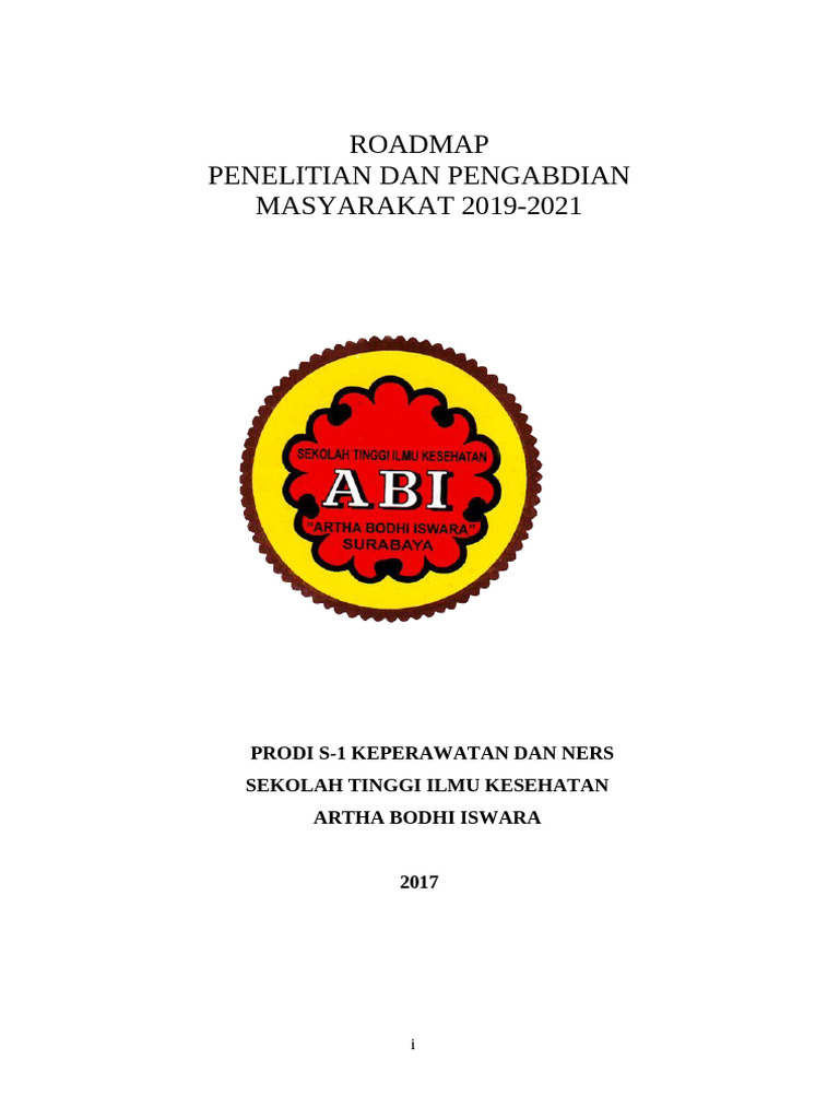 Road Map Penelitian Stikes Abi | PDF