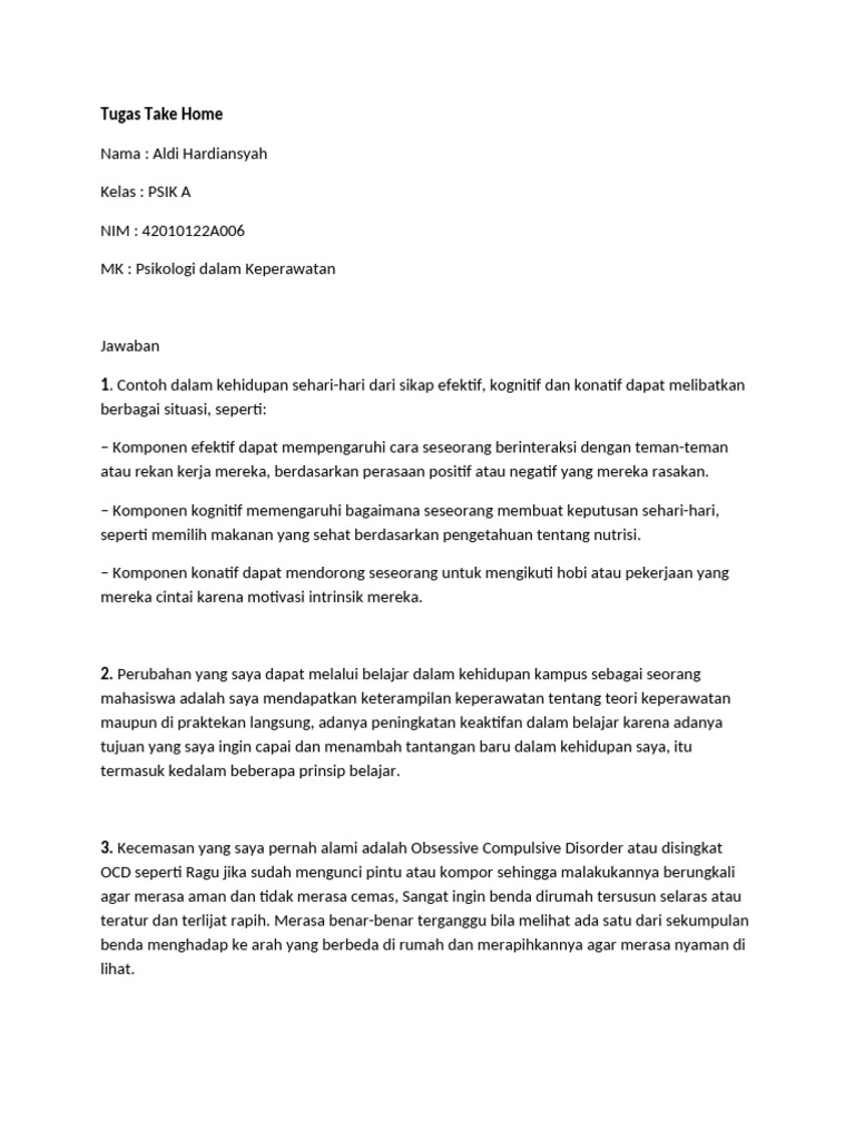 Take Home UAS Aldi | PDF