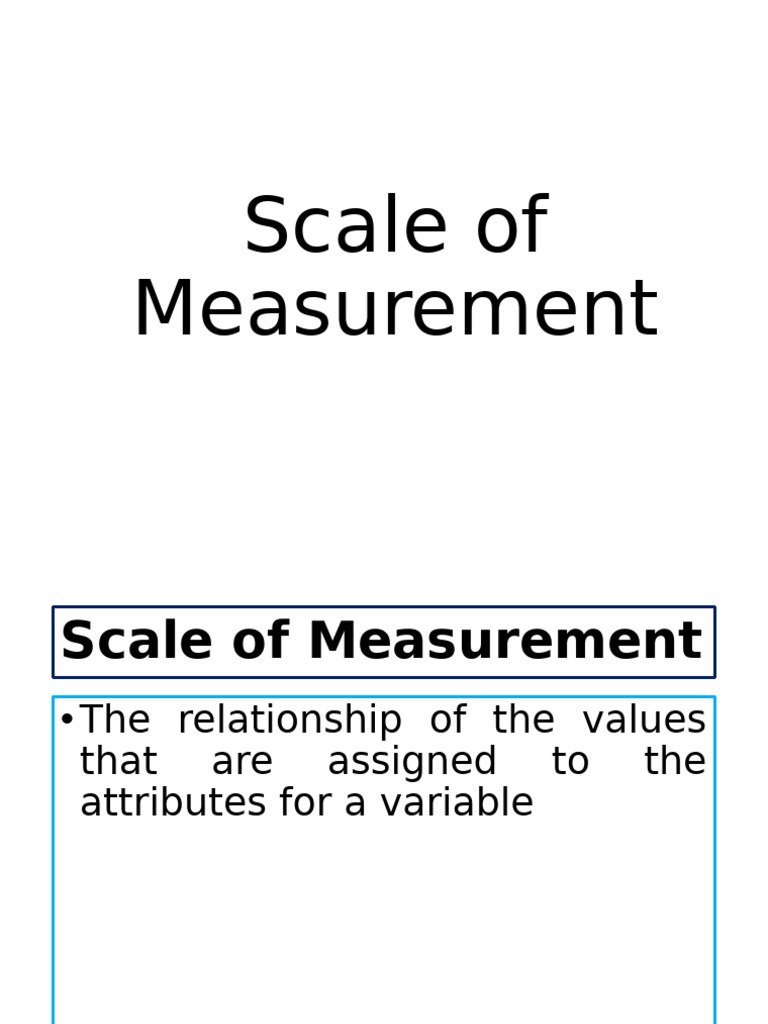 Types of Measurement-1 | PDF