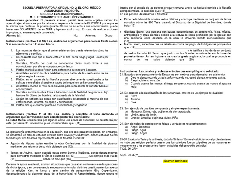 SEGUNDO P V2.docx - Documentos de Google | PDF | Ciencias sociales | Filosofía