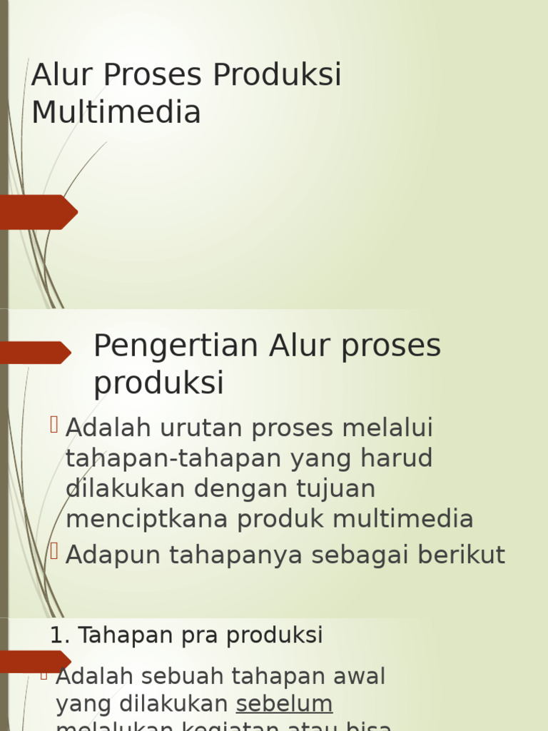 Alur Proses Produksi Multimedia | PDF | Komputer