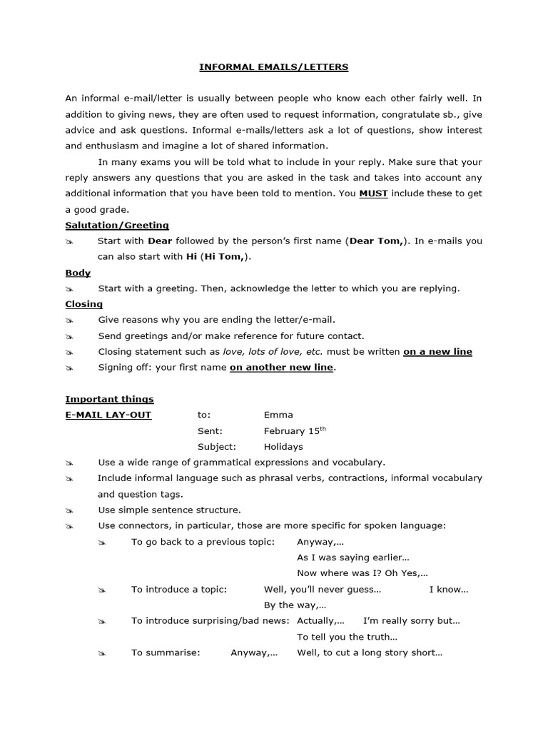 Writing Formal and Informal Letters Theory | PDF