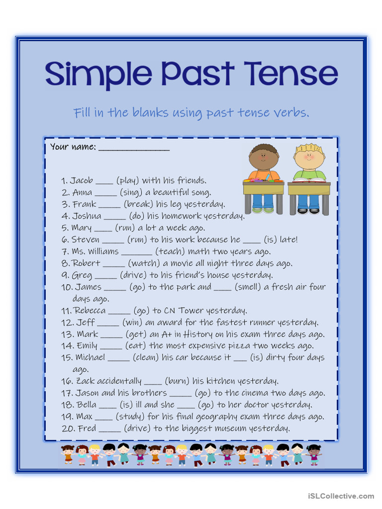 Simple Past Tense | PDF