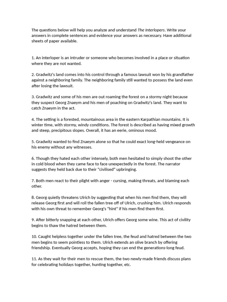 The Questions Below Will Help You Analyze and Understand The ...