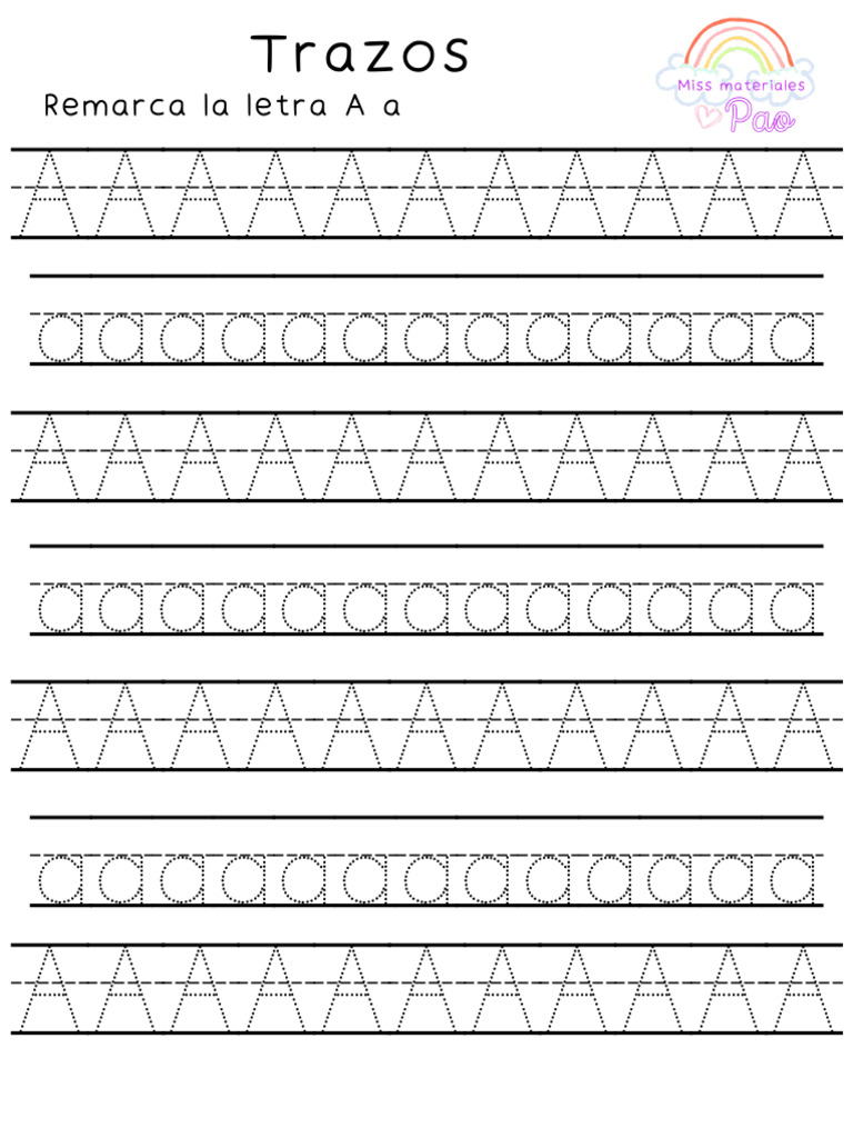 Actividades para remarcar letras del abecedario | PDF | Artes del ...