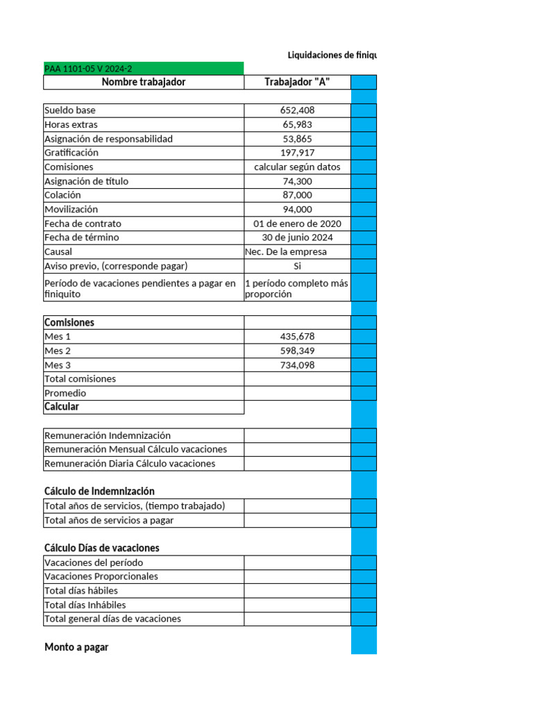 FORMATO LIQUIDACIONES DE FINIQUITOS PAA 1101 2024-2 (Para Pruebas) Con ...