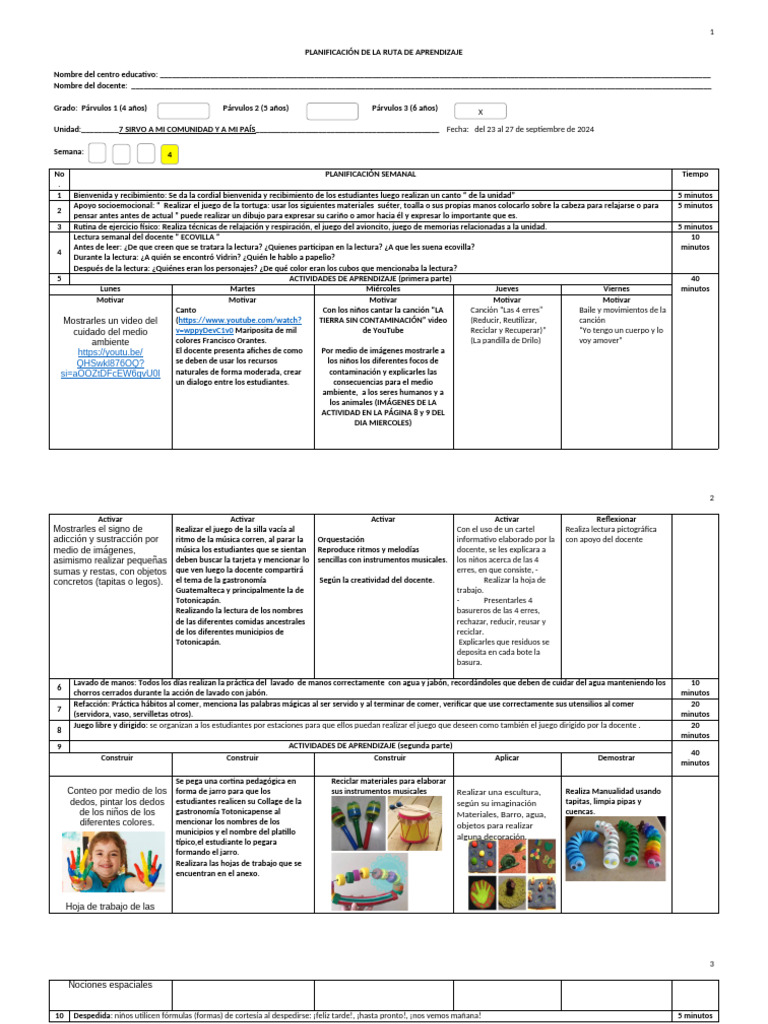 Unidad 7 SEMANA 4 Sirviendo A La Comunidad | PDF