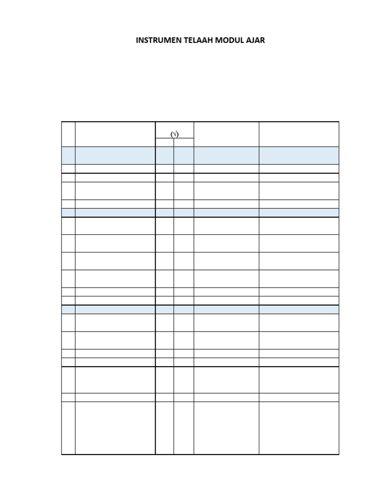 Format Telaah Modul Ajar-ok | PDF