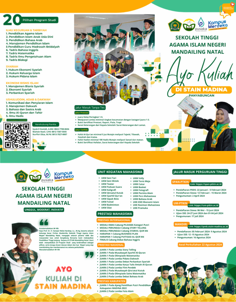 Brosur PMB STAIN MADINA 2024 | PDF