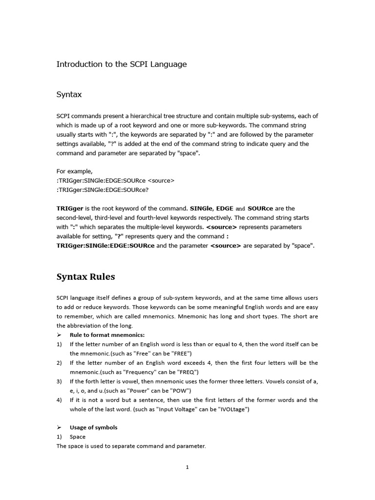 HDS200 Series SCPI Protocol | PDF