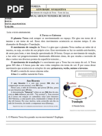 Atividade Adaptada Atmosfera Da Terra Ciencias | PDF | Atmosfera | Terra