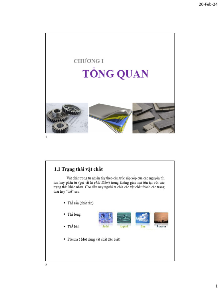 Vật liệu C1- Tong quan | PDF