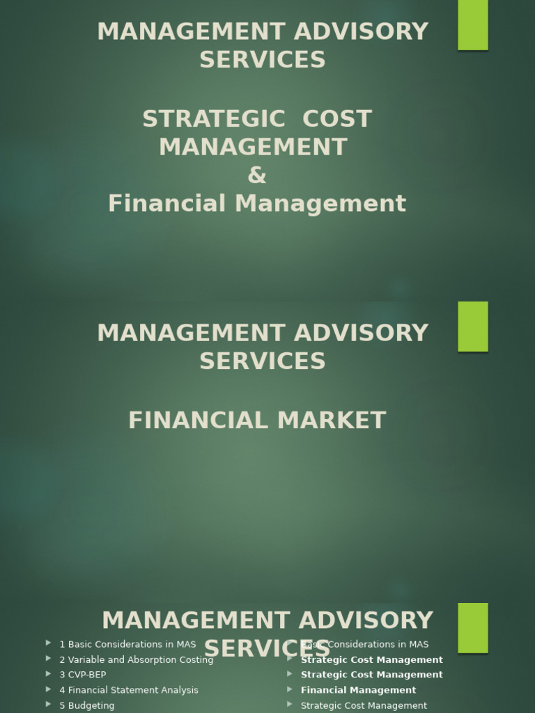 MAS Basic Considerations | PDF