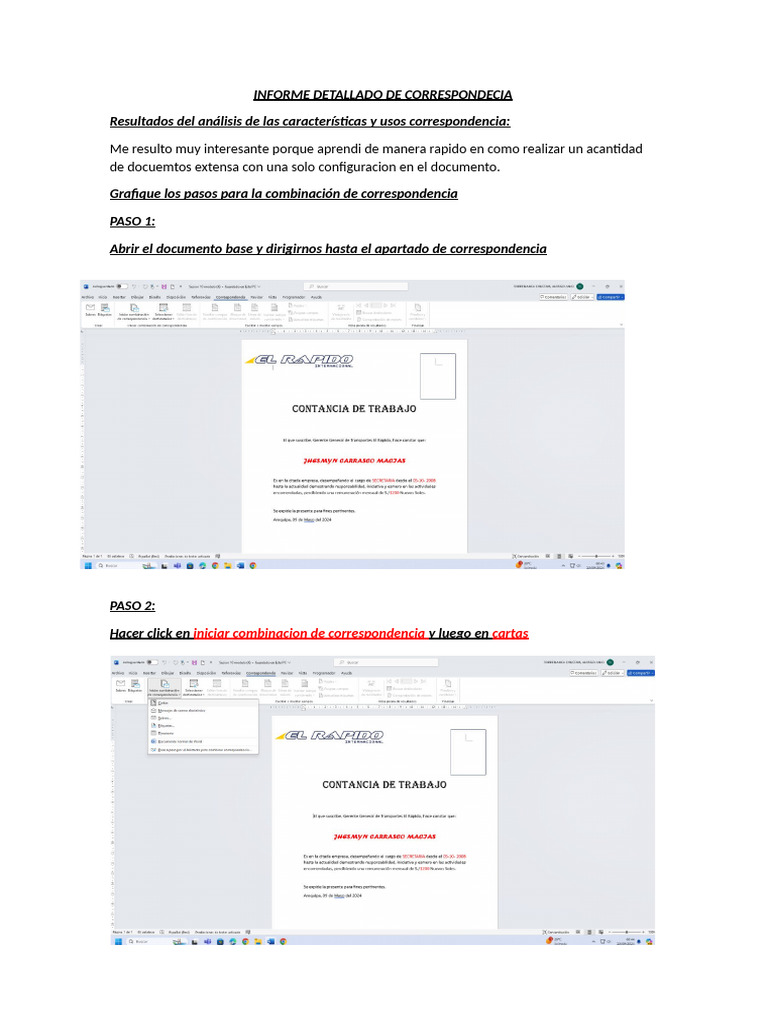 INFORME DETALLADO DE adjunto de docuemtos de inform,atiaca | PDF
