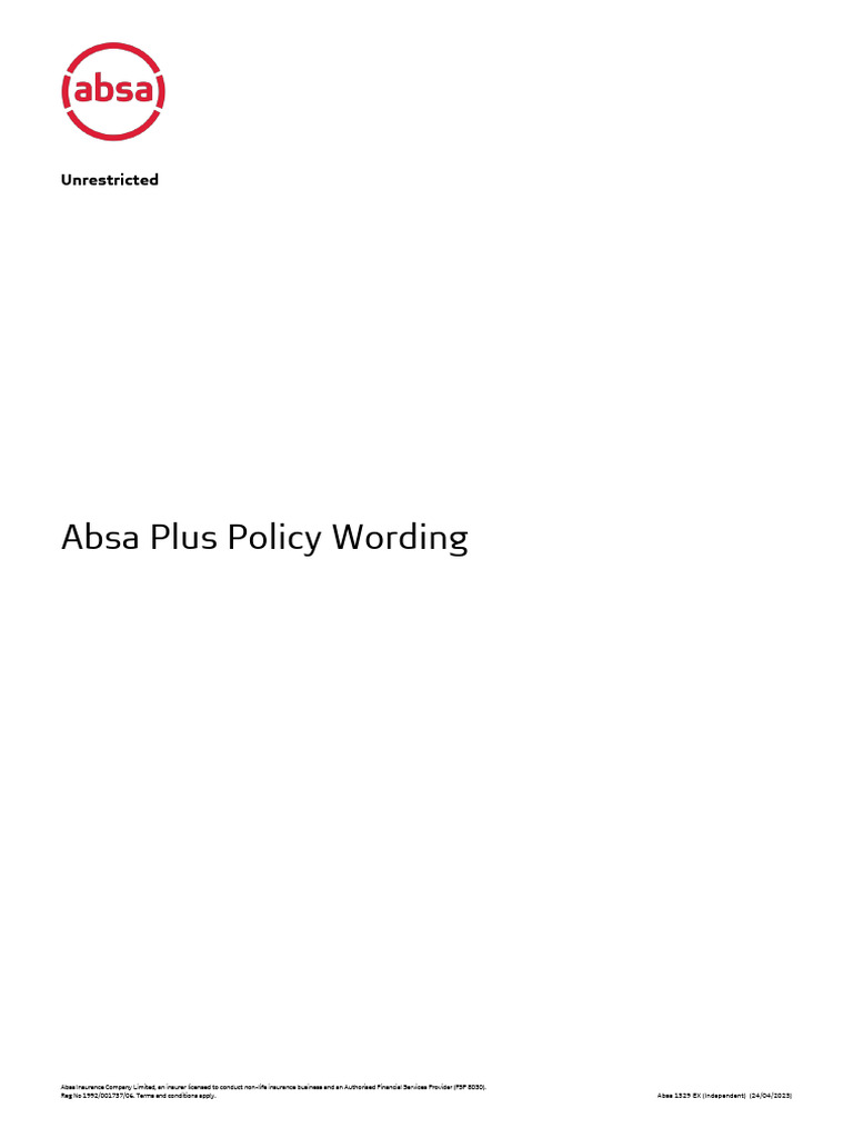 Absa 1329 EX ABSA Plus Platforms (Grid Failure) (24.04.2023) | PDF