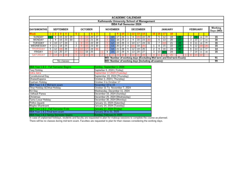 Academic Calendar | PDF