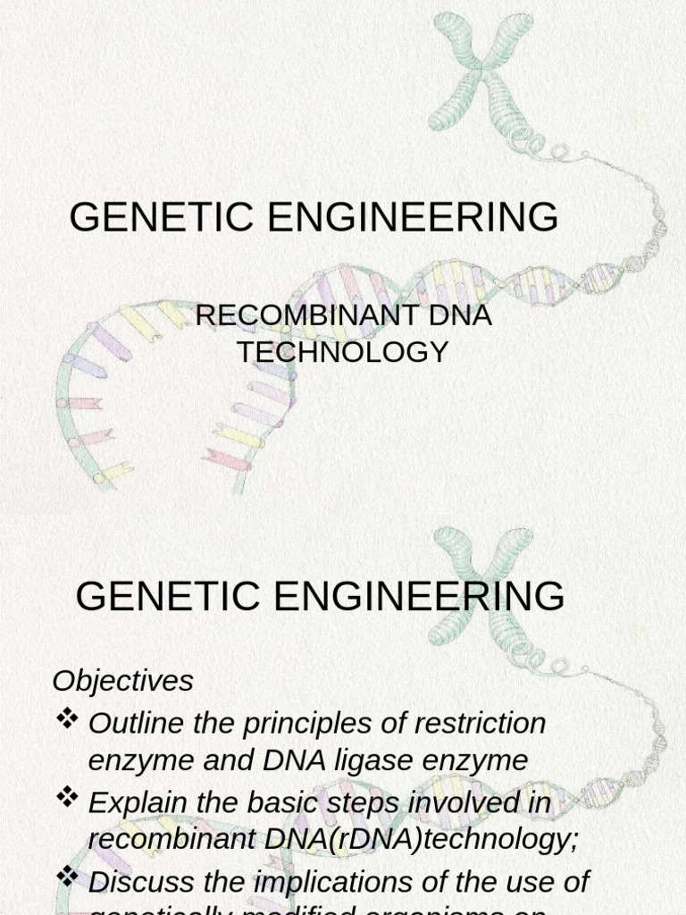 Genetic Engineering | PDF