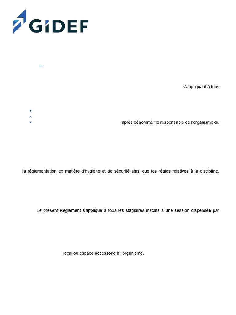 Règlement Interieur de La Formation 270223 V3 | PDF