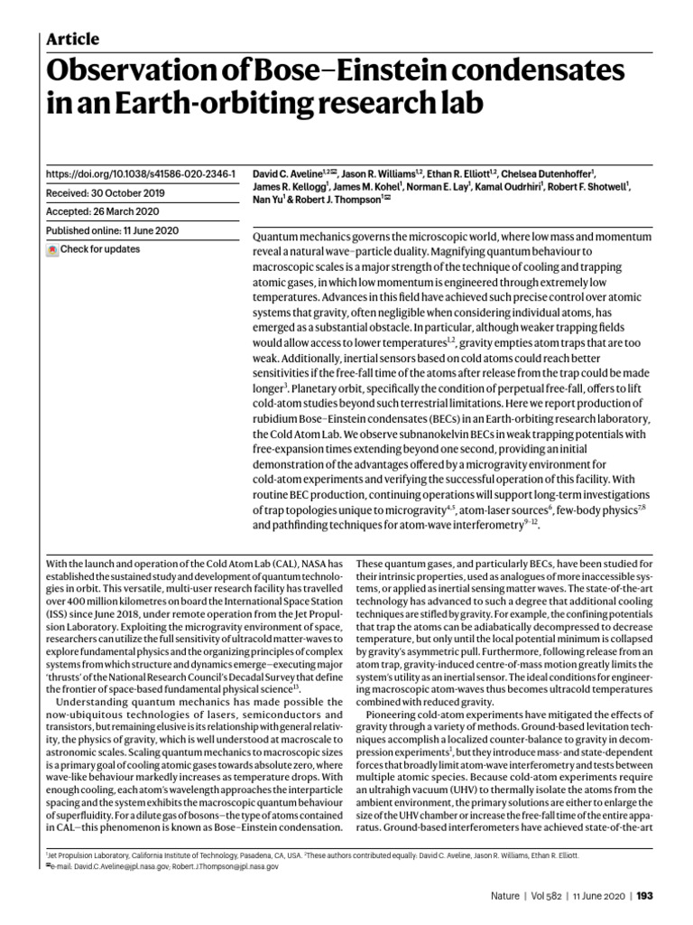 2020-6-Observation of Bose-Einstein Condensates in An Earth-Orbiting ...