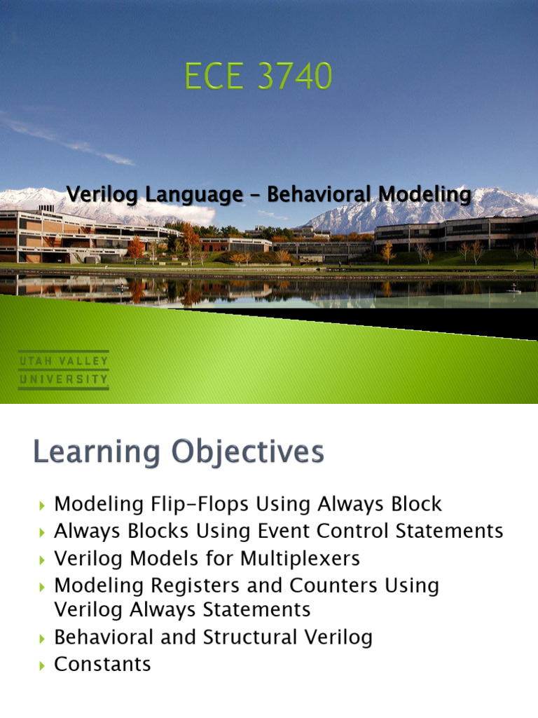 Verilog Language Behavioral Modeling | PDF
