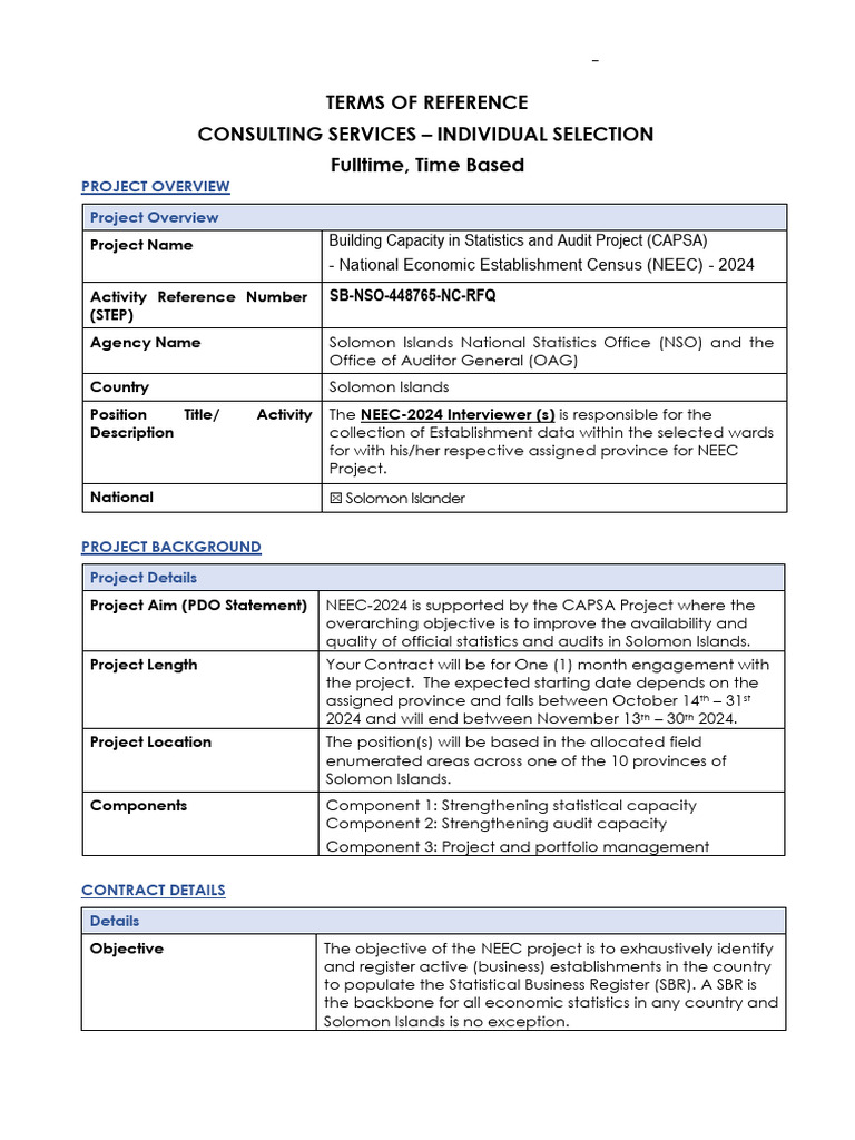 Capsa Nso Neec 2024 Interviewer S Tor Final 09-09-2024 | PDF