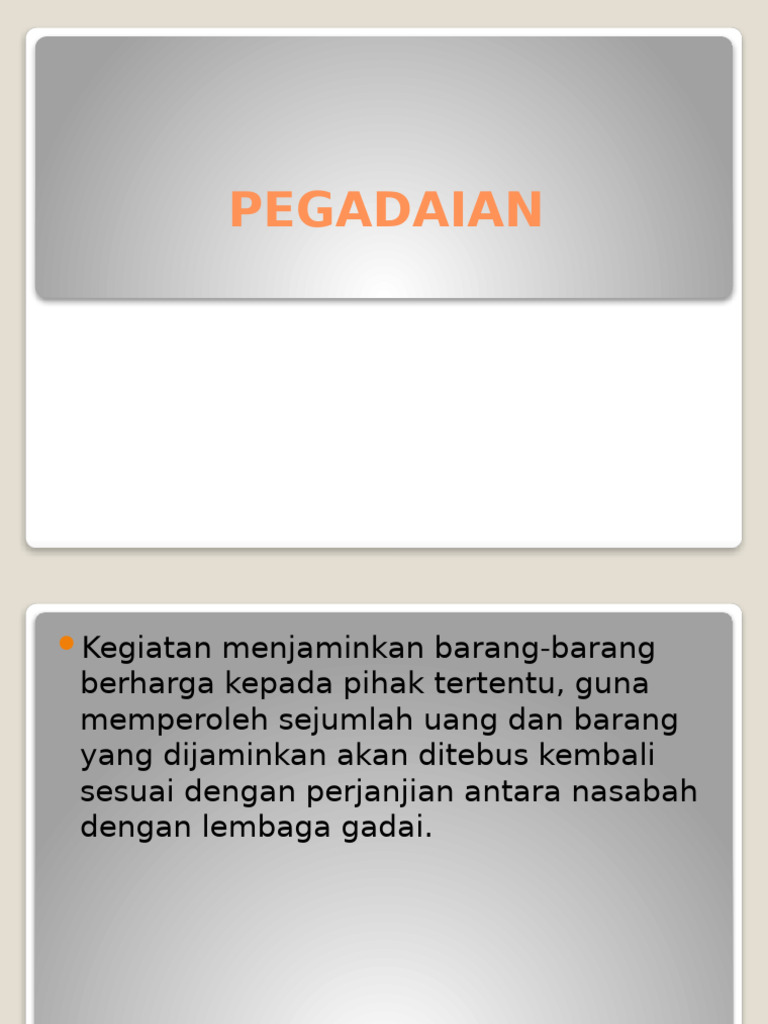 PEGADAIAN | PDF