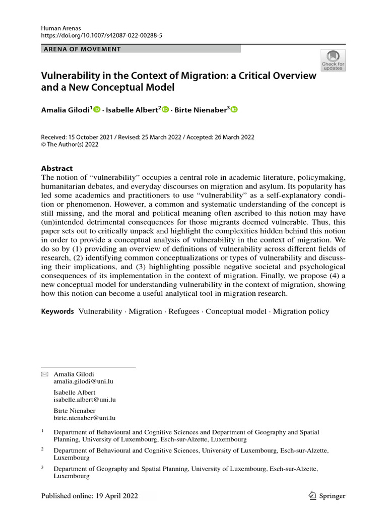 Albert Et Al. - Vulnerability | PDF