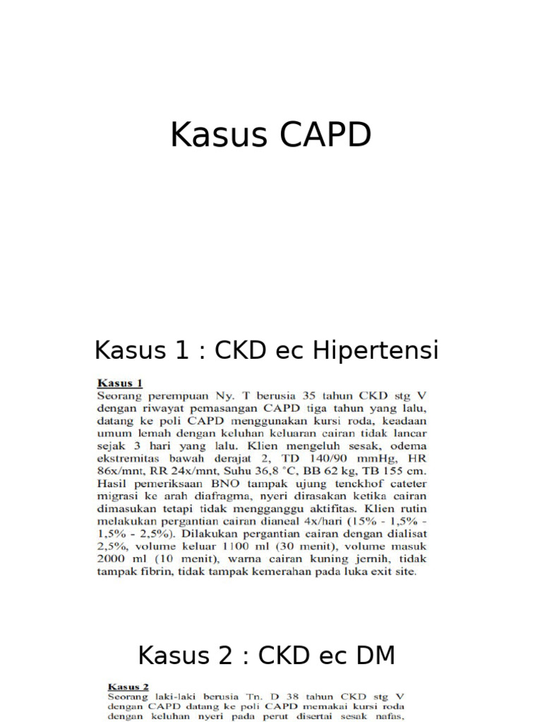 Kasus CAPD Untuk WOC | PDF