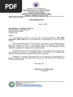 Letter of Intent To Reclassification | PDF