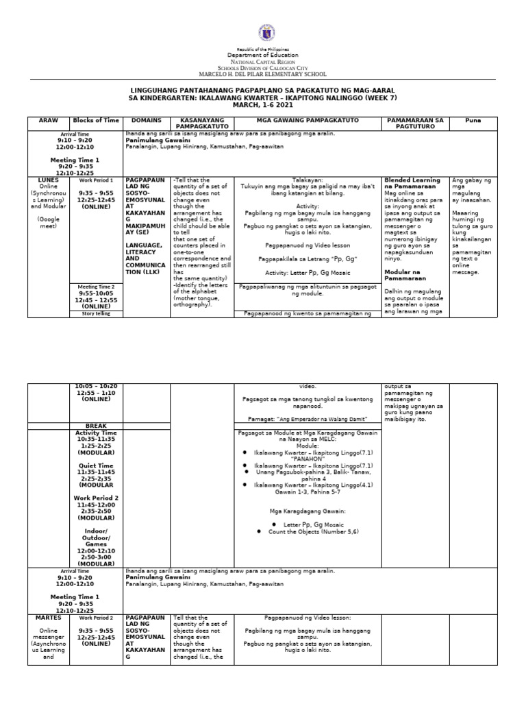DELA CRUZ-WHLP-Q2-WEEK-7 - | PDF