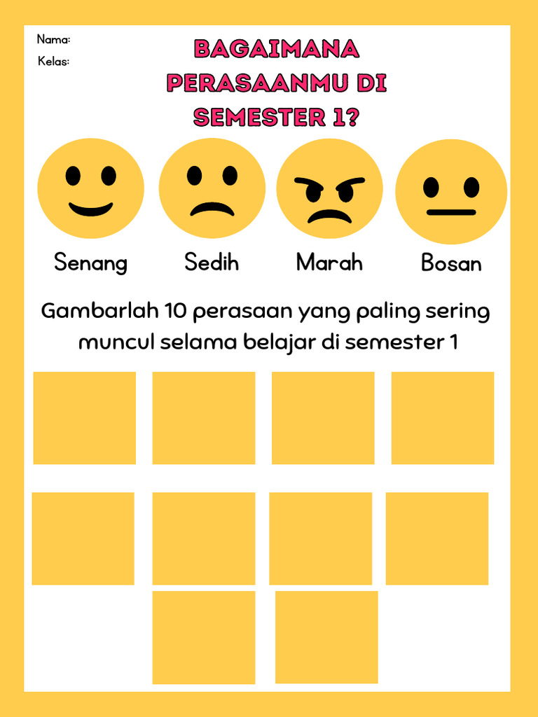 Ide Refleksi Pembelajaran Awal Semester 2 | PDF