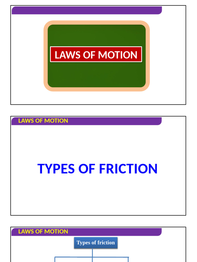 PHY JR LM M08 TYPES FRICTION | PDF