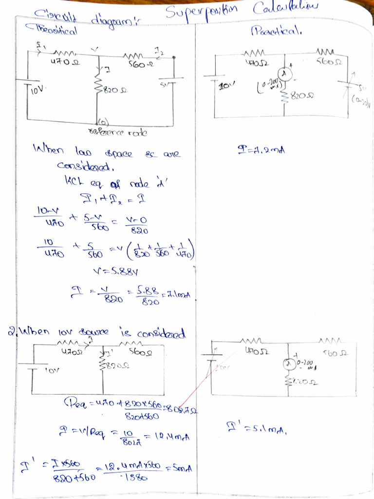 Superposition Theorem | PDF