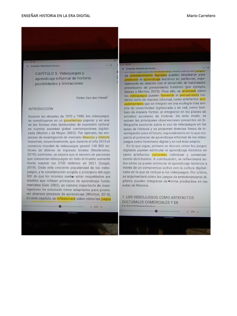 Cap 5 Videojuegos Ensen Ar Hist en La Era Digital | PDF