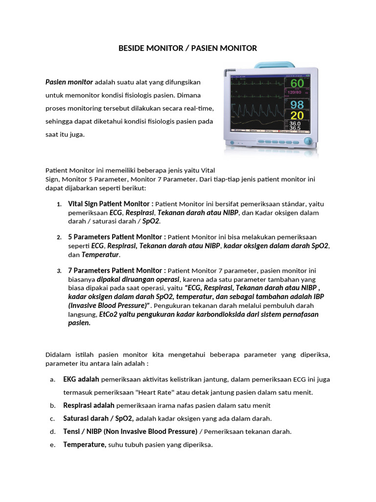 Bedside Monitor | PDF