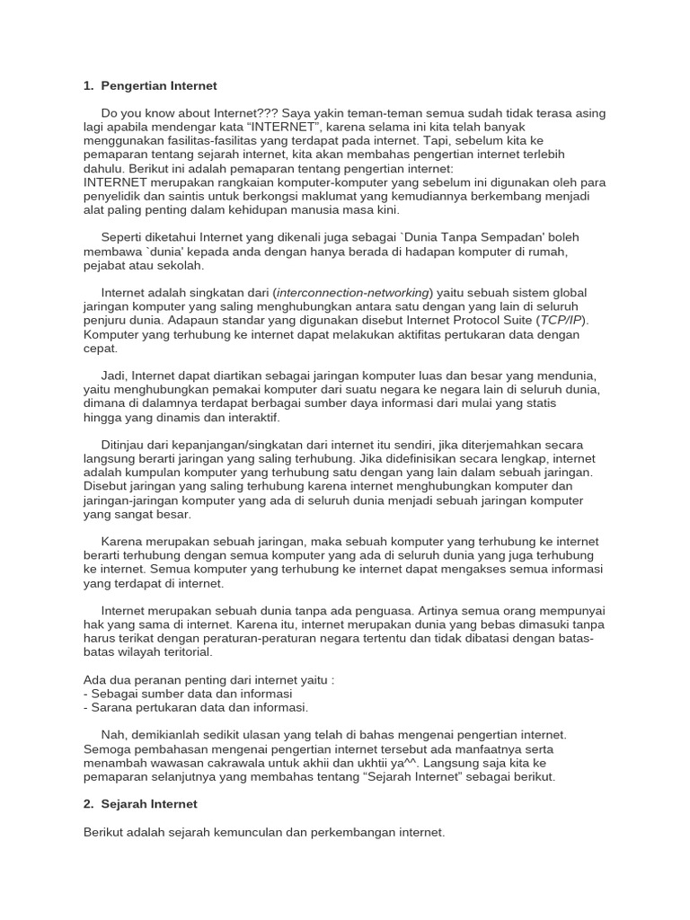 Sejarah Dan Perkembangan Internet 3 Pdf