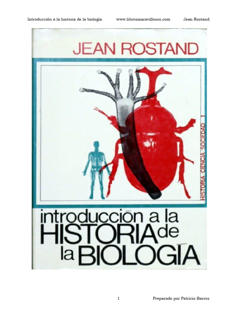 Introduccion A La Historia de La Biologia - Jean Rostand | PDF
