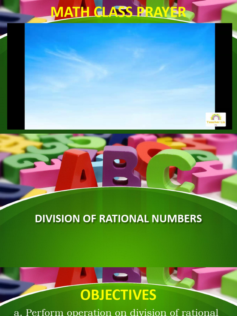 W8 Day 3 Q1 Division of Rational Numbers 1 | PDF | Division ...