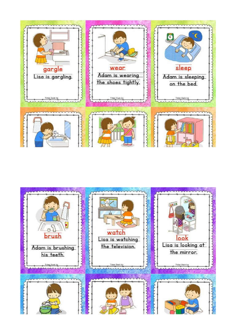 Verb Cards | PDF