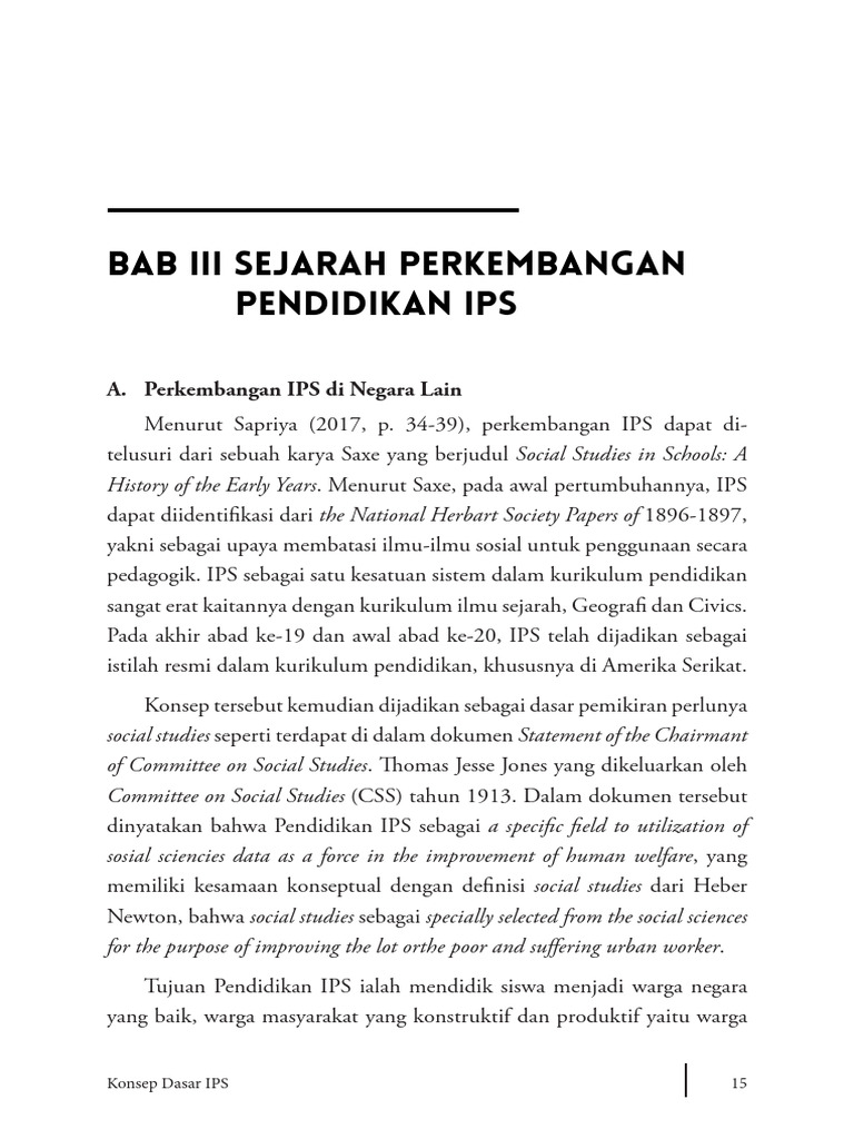 Sejarah Perkembangan IPS | PDF