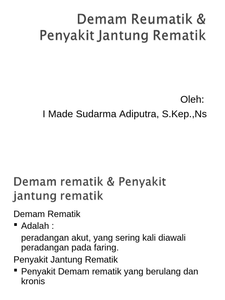 Dokumen.tips Demam Reumatik Penyakit Jantung Rematik | PDF
