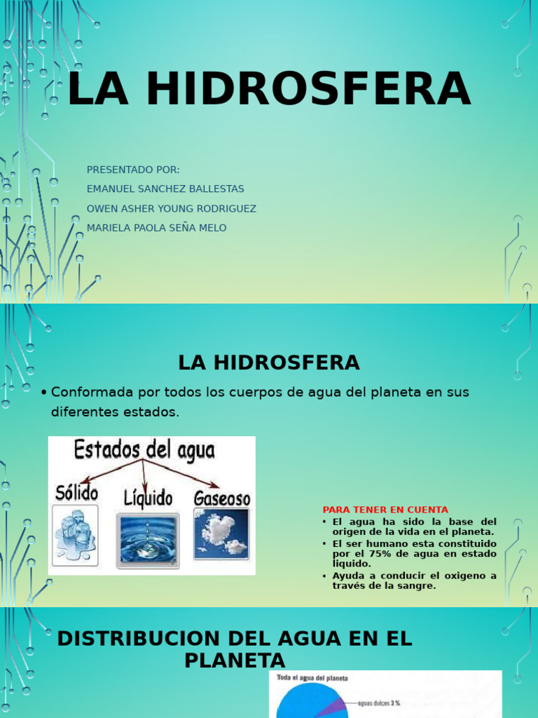 La Hidrosfera | PDF