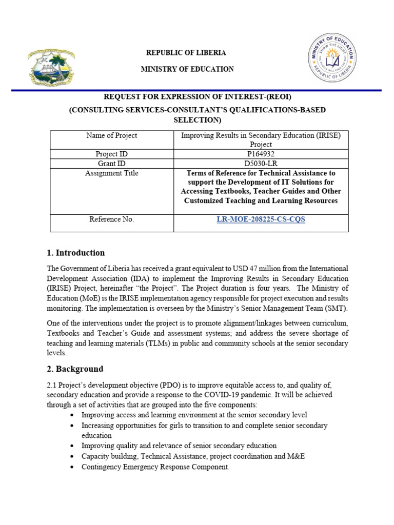 REoI Textbooks Digital Applications IT Solution | PDF